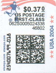 Stamp: Soccer (United States of America(Personal Computer Postage) Sn ...