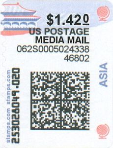 Stamp: Asian Temple (United States of America(Personal Computer Postage ...