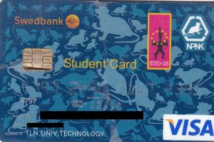 Bank Card: Student Card (Swedbank, EstoniaCol:EE-VI-0055.02