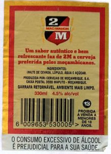 Etiqueta de Bebida: 2-M Mac-Mahon (Cervejas de Mocambique, S.A ...