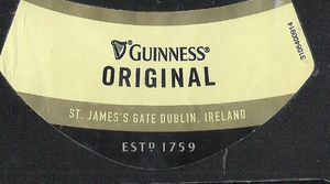 Drink Label: Guinness Original (Guinness & Co., IrelandCol:IE-BEER-000010