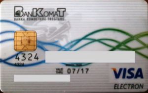 Tarjeta de Banco: BKT debit card (Banka Kombëtare Tregtare, Albania ...
