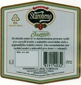 Drink Label: S-Starobrno Osma (Pivovar Starobrno Brno, Czech ...