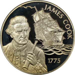 Moneda: 50 Pence (500th Anniversary - James Cook - Silver edition ...