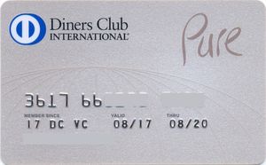 Bank Card: Diners Club - Pure (Diners Club, Czech RepublicCol:CZ-DC-0001.01