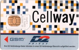 Phonecard: Cellway - D2 Privat (Vodafone, Germany, Federal Republic(D2 ...