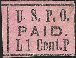 Stamp: Philadelphia, PA. (United States of America(Carriers' Stamps) Mi ...