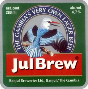 Etiqueta de bebida: Jul Brew (Banjul Breweries Ltd, GambiaCol:GM-BEER ...