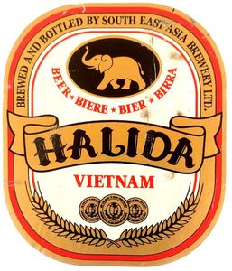 Drink Label: Halida (South East Asia Brewery, VietnamCol:VN-BEER-000003
