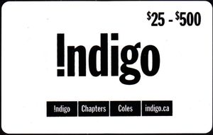 Gift Card: !ndigo (White) Black Print (Chapters-Indigo-Coles, Canada ...