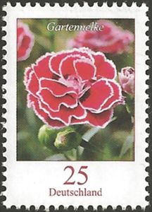 Stamp: Dianthus - Carnation (Germany, Federal Republic(Flowers ...