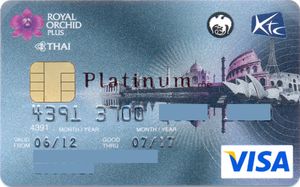Bank Card: THAI Royal Orchid Plus VI Platinum (Krung Thai Bank ...