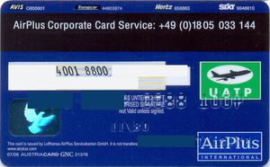 Bank Card: AirPlus VI 06 (Lufthansa AirPlus Servicekarten GmbH, Germany ...