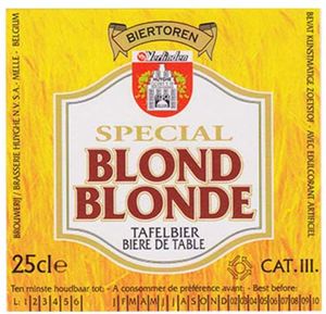 Drink Label: Biertoren Blond-Blonde (Brouwerij Huyghe, BelgiumCol:BE ...
