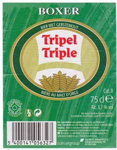 Drink Label: Boxer Tripel-Triple (Brouwerij Huyghe, BelgiumCol:BE-BEER ...