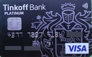 Bank Card: Tinkoff Bank Platinum Black (Tinkoff Credit Systems ...