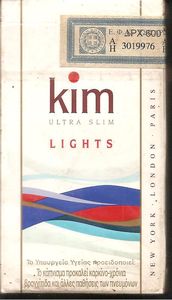 Paquete de Cigarrillos: Kim Ultra Slim Lights (GreciaCol:GR-CT-1096