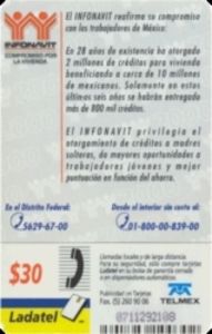 Phonecard: Infonavit Un Hogar, Una Sonrisa (Telmex - Ladatel, Mexico(05 ...