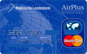 Bank Card: AirPlus MC 03 (Bayerische Landesbank, Germany, Federal ...