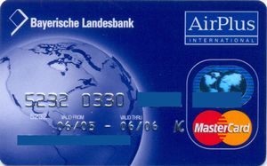 Bank Card: AirPlus MC 04 (Bayerische Landesbank, Germany, Federal ...