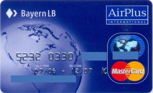 Bank Card: AirPlus MC 05 (Bayerische Landesbank, Germany, Federal ...