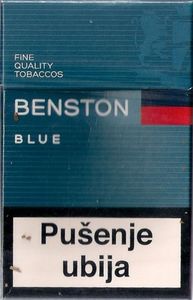 Cigarette Pack: Benston Blue (CroatiaCol:HR-CT-0009