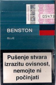 Cigarette Pack: Benston Blue (CroatiaCol:HR-CT-0009