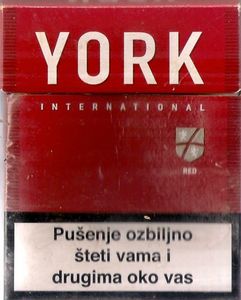 Cigarette Pack: York Red (CroatiaCol:HR-CT-0010