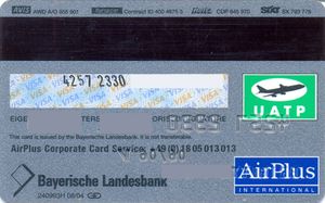 Cartões de bancos: AirPlus Corporate VI 04 (Bayerische Landesbank ...