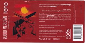 Drink Label: Blood Meridian (Lehe Pruulikoda OÜ, EstoniaCol:EE-BEER-000315