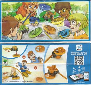 Meal Toy: Orange launcher (Kinder Surprise, Europe(Kinder - Launchers ...