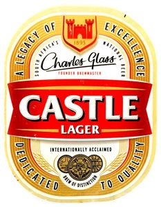 Drink Label: Castle Lager (SAB (Pty) Ltd., South AfricaCol:ZA-BEER ...