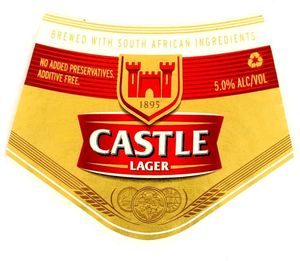 Drink Label: Castle Lager (SAB (Pty) Ltd., South AfricaCol:ZA-BEER-000069