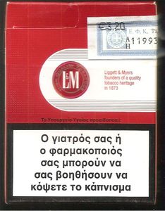 Zigarettenschachtel: L&M Red Label 25 (Griechenland(L&M Red Label 25 ...