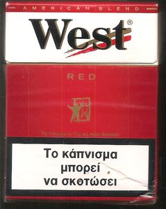 Cigarette Pack: West Red (GreeceCol:GR-CT-0241