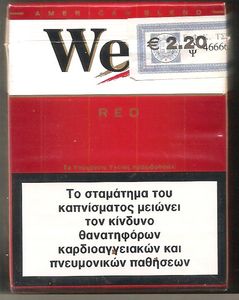 Cigarette Pack: West Red (GreeceCol:GR-CT-0241