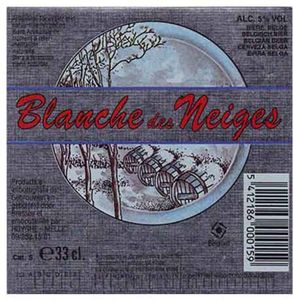Drink Label: Blanche des Neiges (Brouwerij Huyghe, BelgiumCol:BE-BEER ...