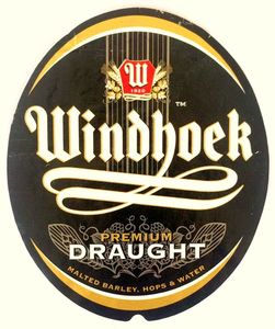 Drink Label: Windhoek Draught (Namibian Breweries, NamibiaCol:NA-BEER-000010