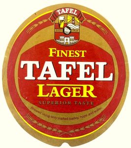 Drink Label: Tafel Lager (Namibian Breweries, NamibiaCol:NA-BEER-000011