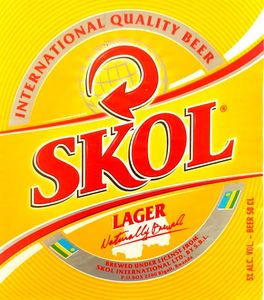 Etiqueta de bebida: Skol Lager (Skol Brewery LTD (SBL), RuandaCol:RW ...