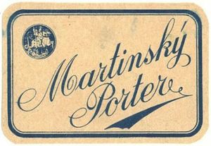 Drink Label: Martinsky porter (Pivovar Martin /closed/, SlovakiaCol:SK ...
