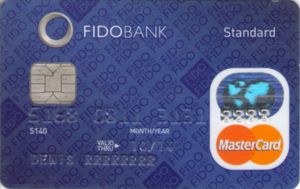 Bank Card: MasterCard Standard (Fidobank, UkraineCol:UA-MC-0362.02
