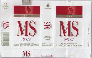 Cigarette Pack: MS Mild (Italy(MS Mild) Col:IT-CT-0098