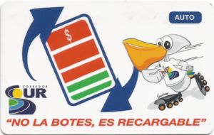 Transport Ticket: Corredor Sur (ENA - Empresa Nacional de Autopista ...