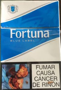 Cigarette Pack: Fortuna Blue Label (ColombiaCol:CO-CT-0045