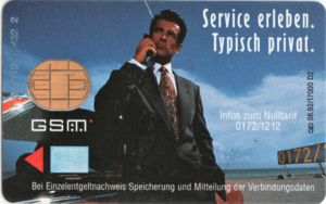 فون کارڈ: Mannesmann D2-Privat - Service erleben. Typisch privat ...