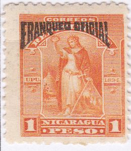 Stamp: Mountain landscape (Nicaragua(Peace and Victory) Mi:NI D48,Sn:NI ...