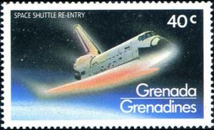 Stamp: Re-entry (Grenada Grenadines(Space shuttle) Mi:GD-GR 471,Sn:GD ...