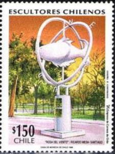 Stamp: Mariners Compass. Sculptor: Ricardo Mesa, Chile (Chile ...