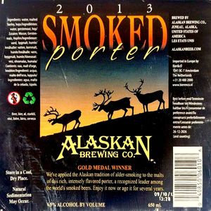 Drink Label: Alaskan Smoked Porter 2013 (Alaskan Brewing Co., United ...